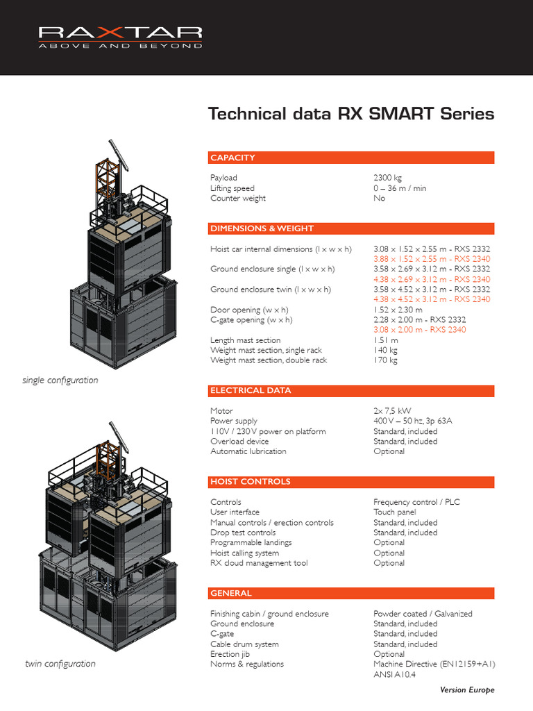 RX SMART Series Technical Data Overview | PDF | Mains Electricity ...