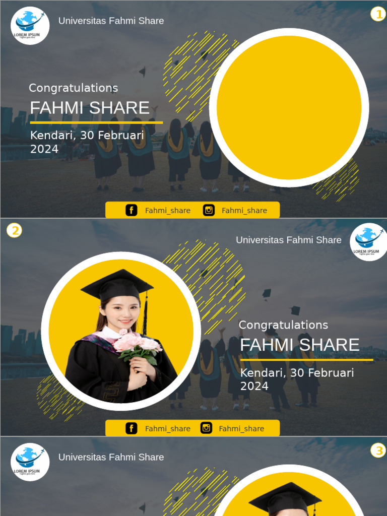 Konten Youtube Slide Wisuda (Autosaved) | PDF