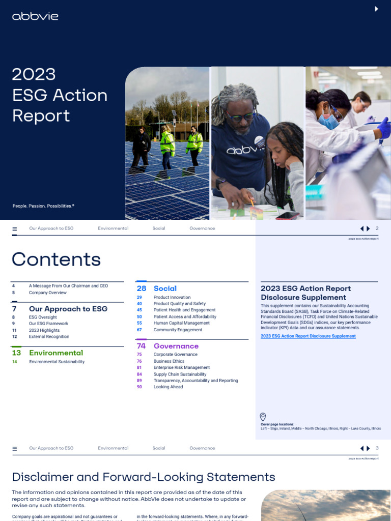 2023 ESG Action Report Overview | PDF | Governance | Sustainability