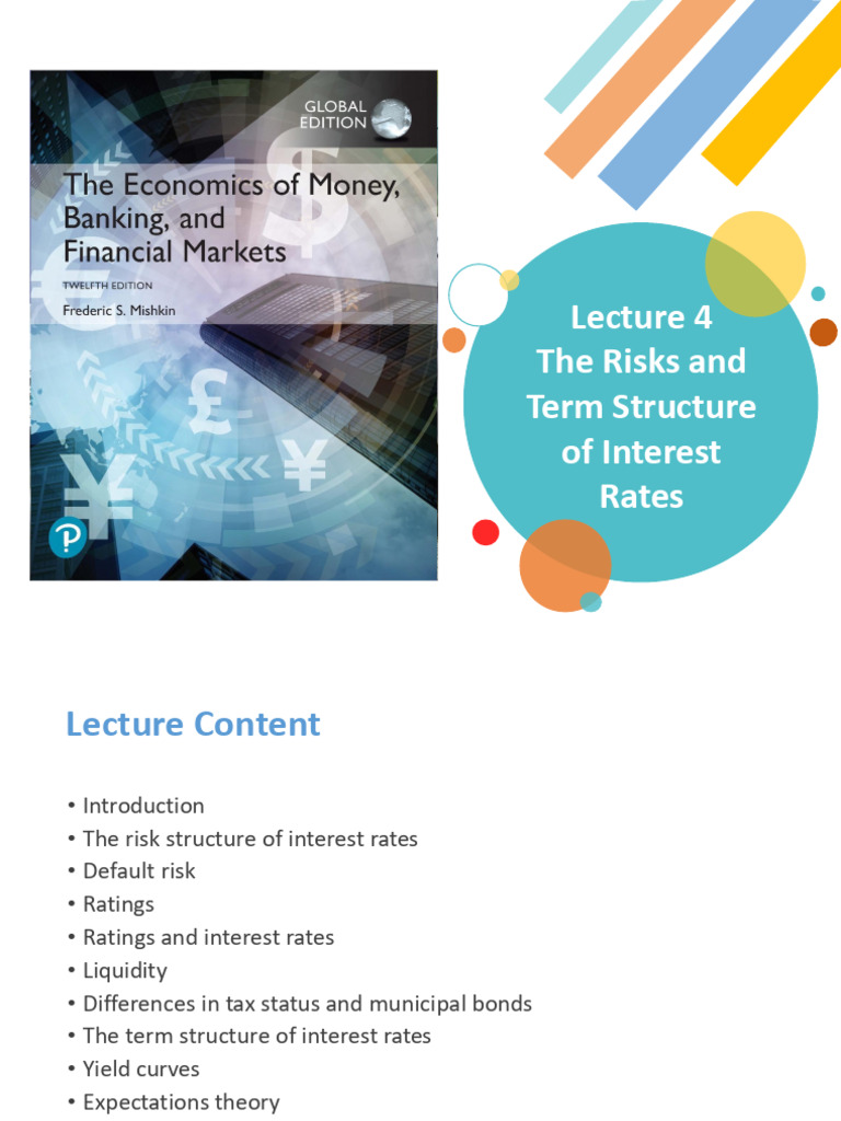 Lecture 4 - The Risks and Term Structure of Interest Rates | PDF ...