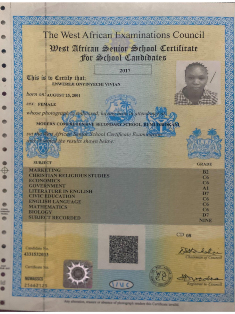 Waec Result | PDF