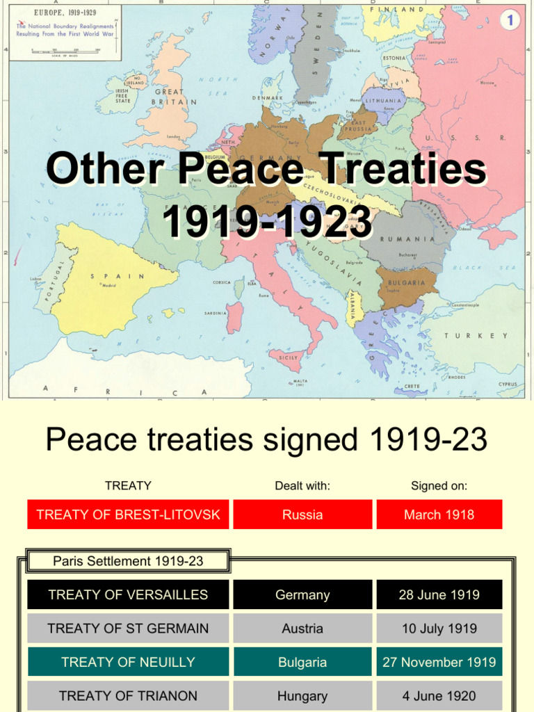 Chapter 1 Other Peace Treaties Revised 2024-25 | PDF | Treaty Of ...