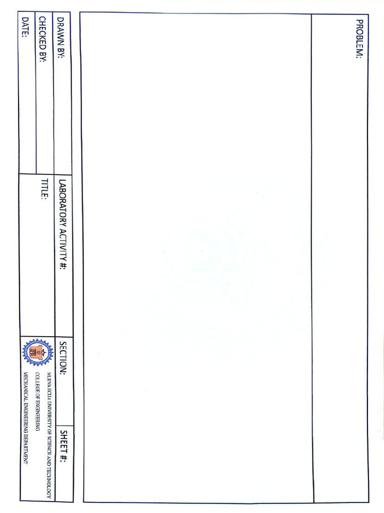 Engineering Drawing Template | PDF