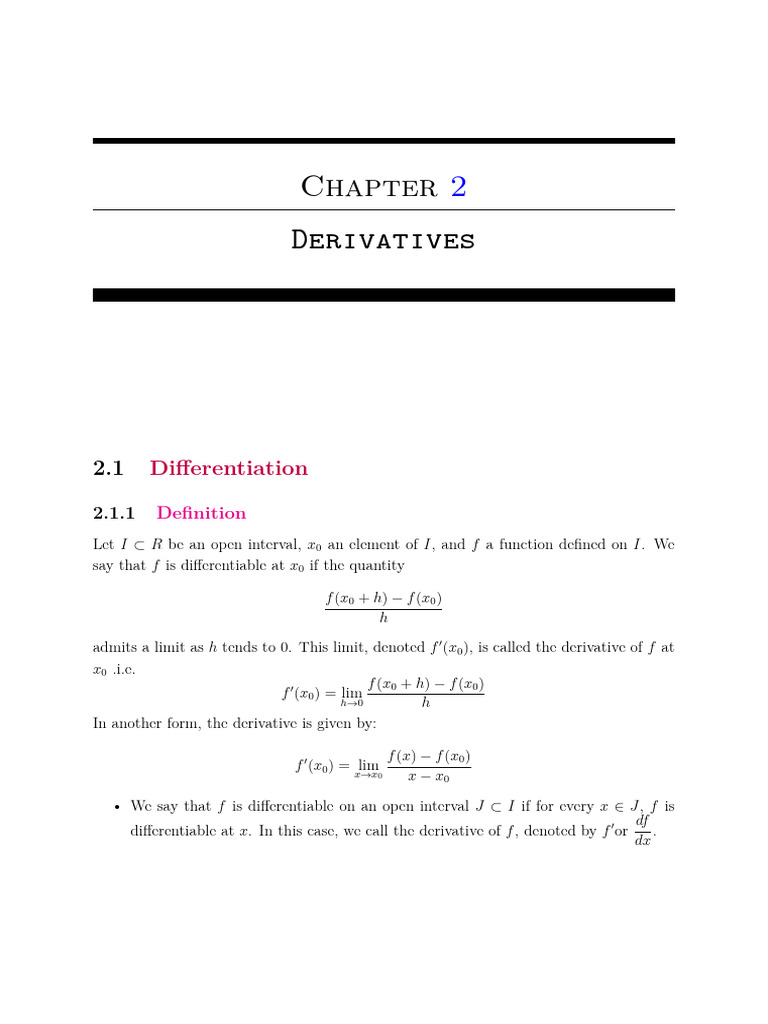 Understanding Derivatives and Differentiation | PDF | Derivative ...