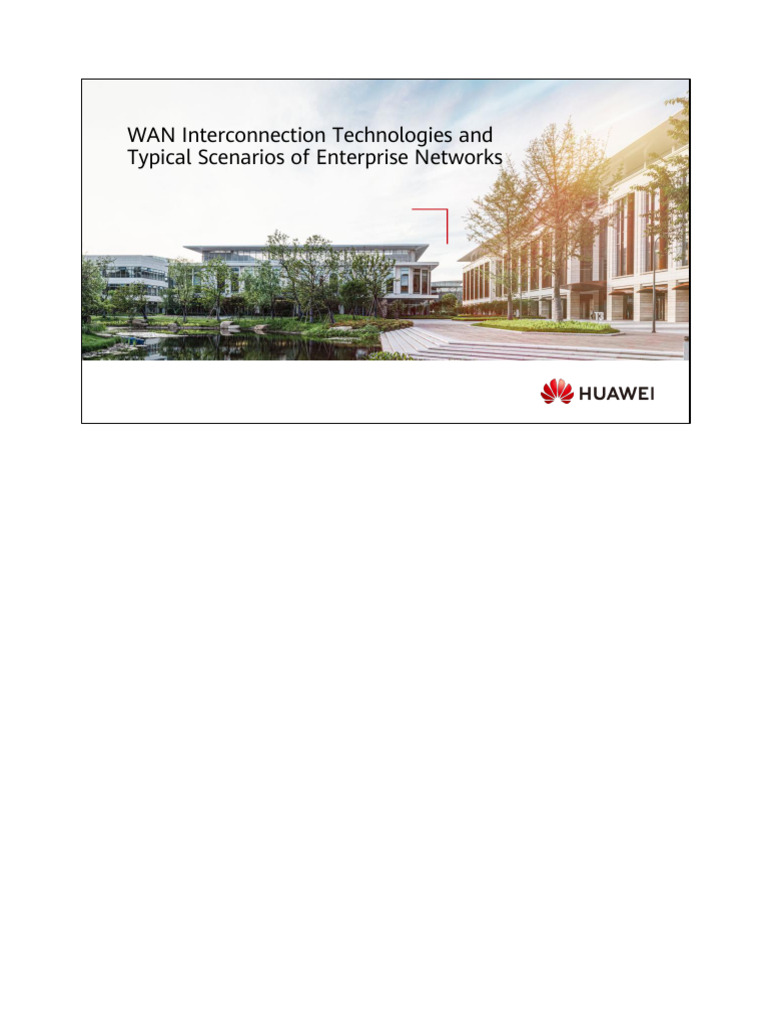WAN Interconnection Technologies and Typical Scenarios of Enterprise ...