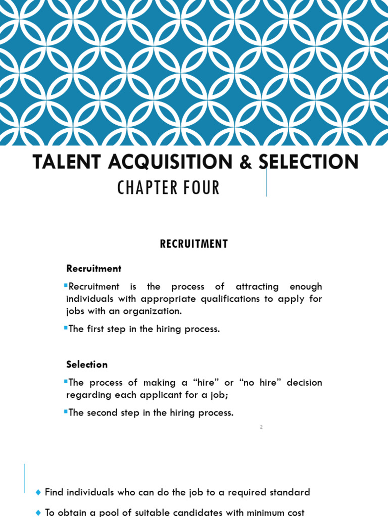Talent Acquisition and Selection Process | PDF | Recruitment | Employment