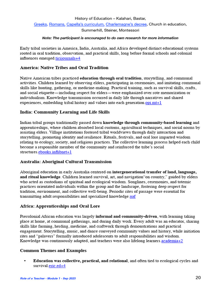Tribal Education: A Global Overview | PDF