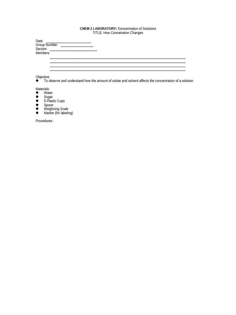 Understanding Solution Concentration | PDF
