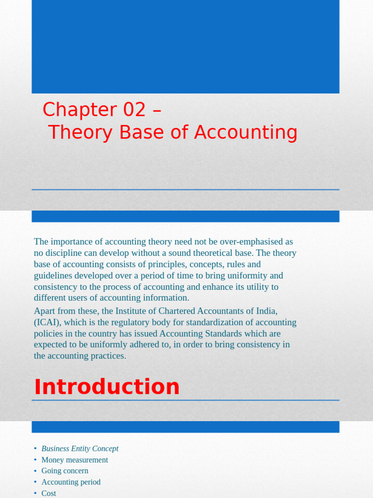 Accounting Theory and Concepts Explained | PDF | Taxes | Going Concern