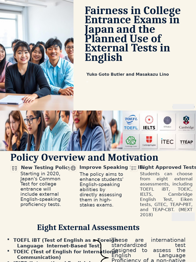 Fairness in Japan's College English Tests | PDF | Test Of English As A ...