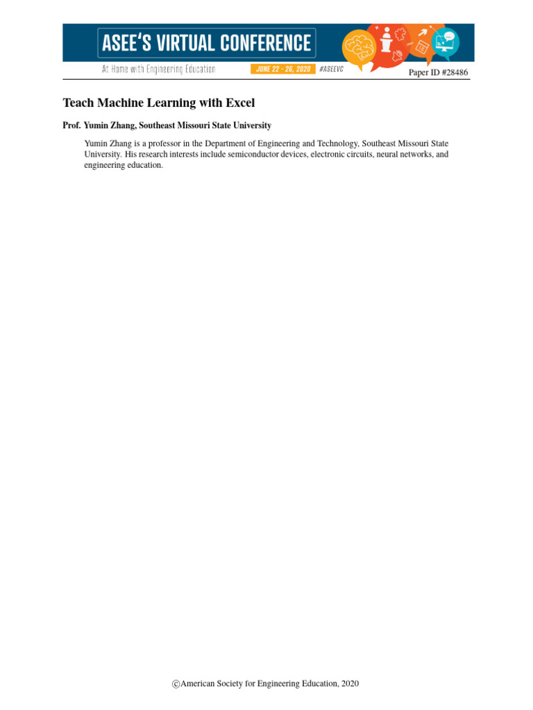 Teach Machine Learning With Excel | PDF | Machine Learning ...