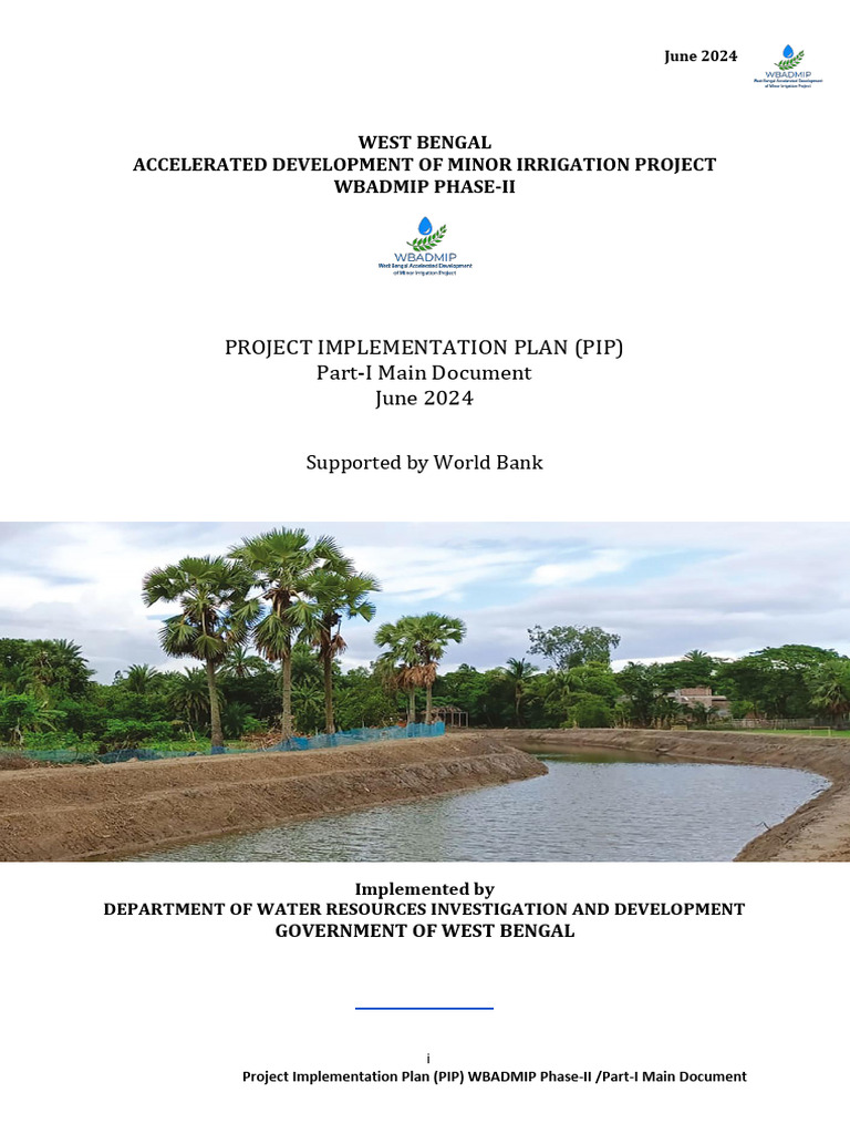 WBADMIP Phase-II Project Plan 2024 | PDF