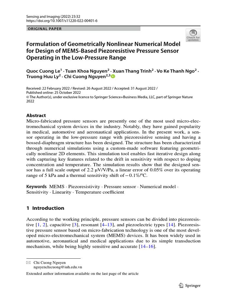 Formulation of Geometrically Nonlinear Numerical Model For Design of ...