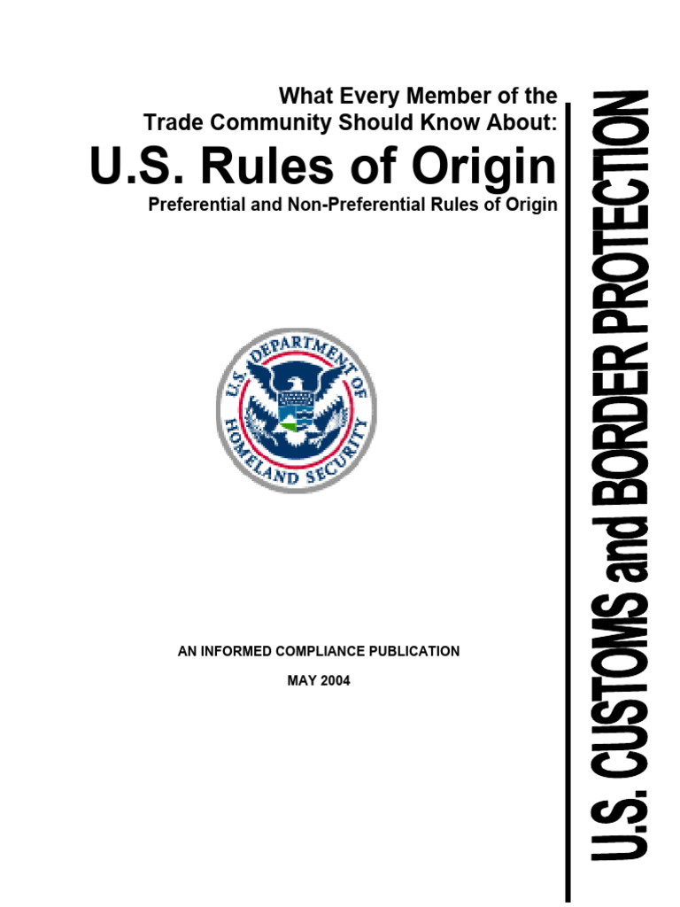ICP US Rules of Origin 2014 Final | PDF | North American Free Trade ...