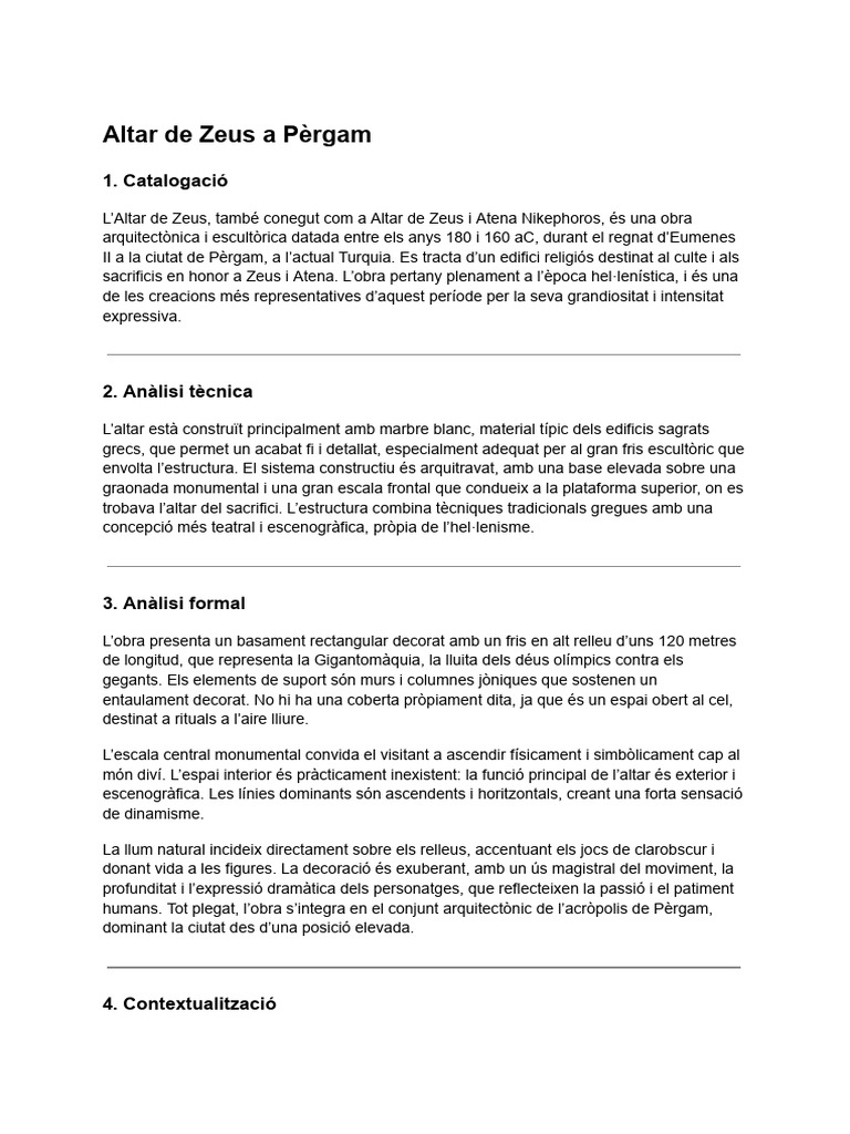 Altar de Zeus | PDF