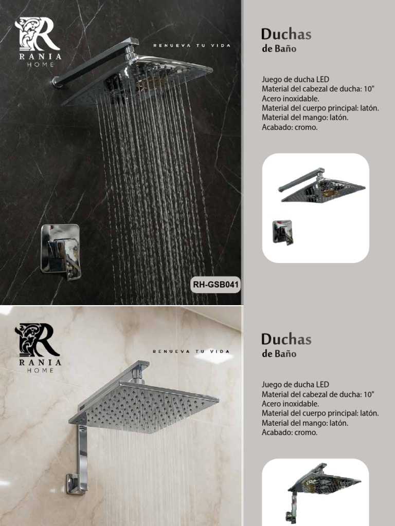 Catalogo Duchas | PDF