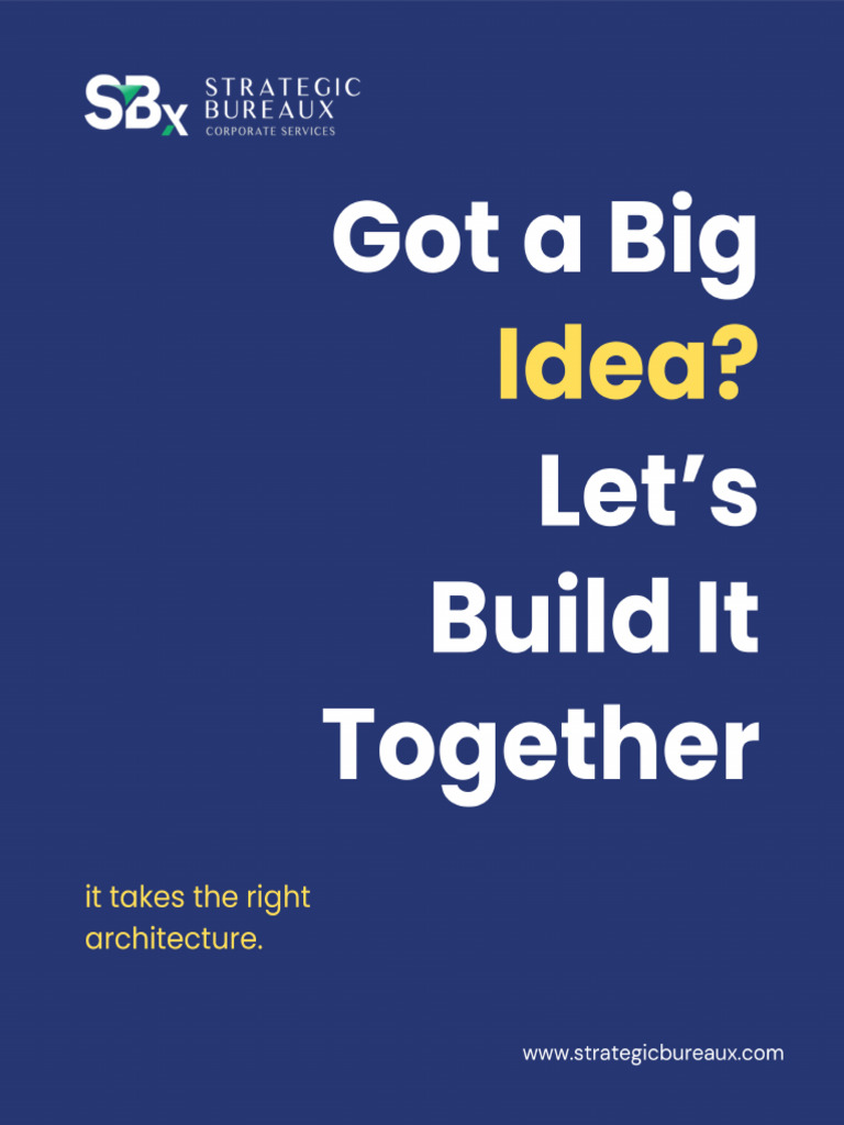 Got A Big Idea Let's Build It Together | PDF