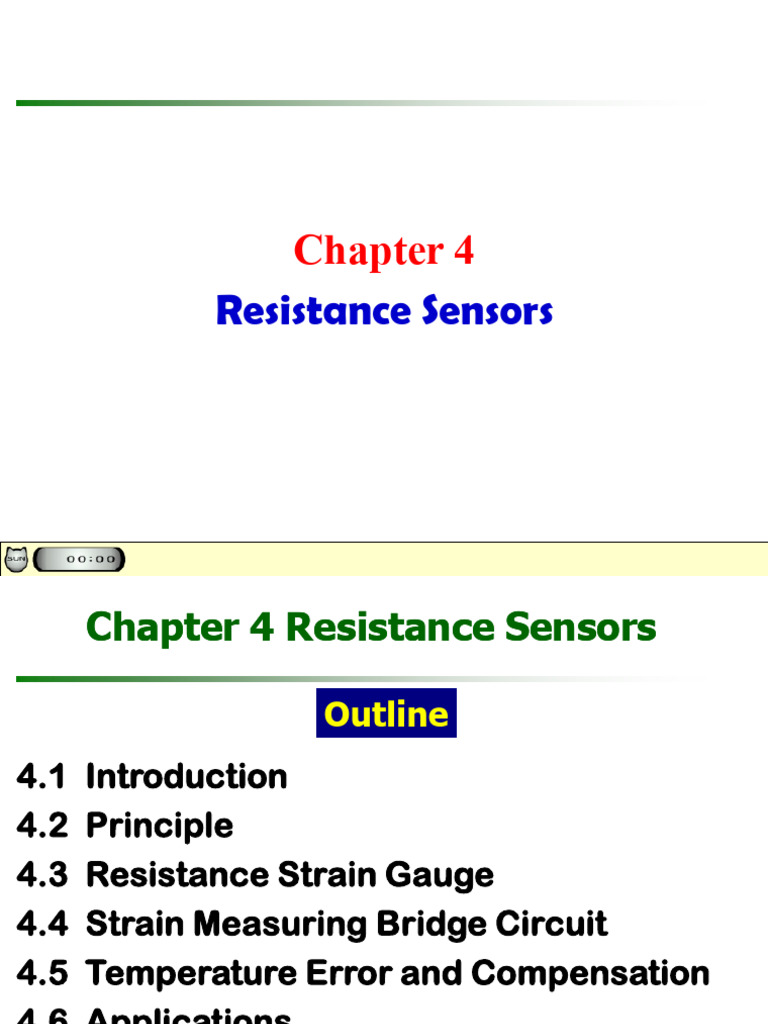 04 Chapter 4 Resistance Sensors | PDF | Deformation (Engineering ...