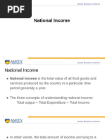 National Income Formulas for Class 12 | PDF | Measures Of National ...