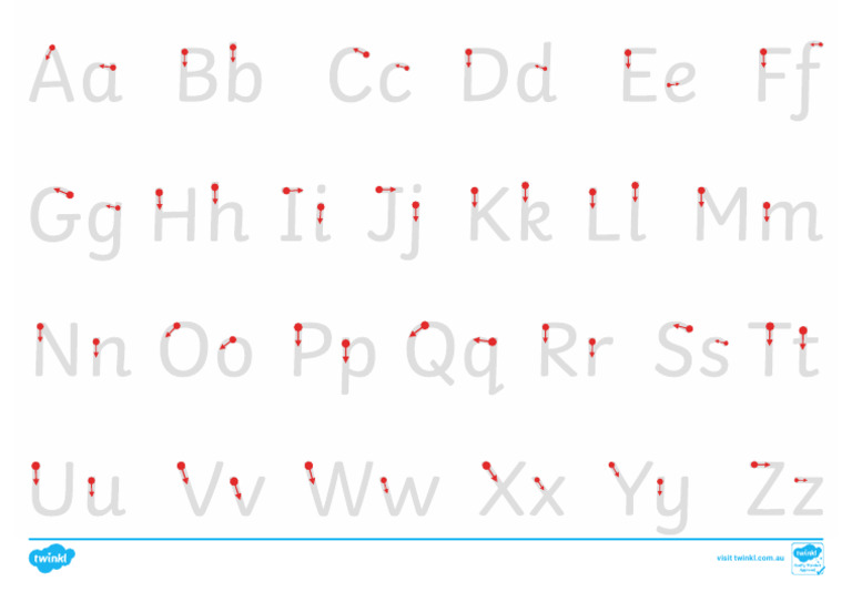 Letter Formation Upper and Lowercase Worksheet | PDF
