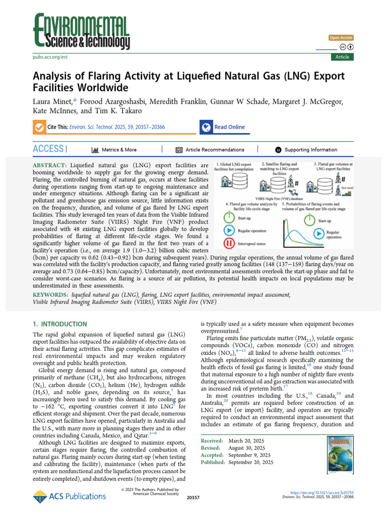 Global LNG Flaring Activity Analysis | PDF | Natural Gas | Liquefied ...