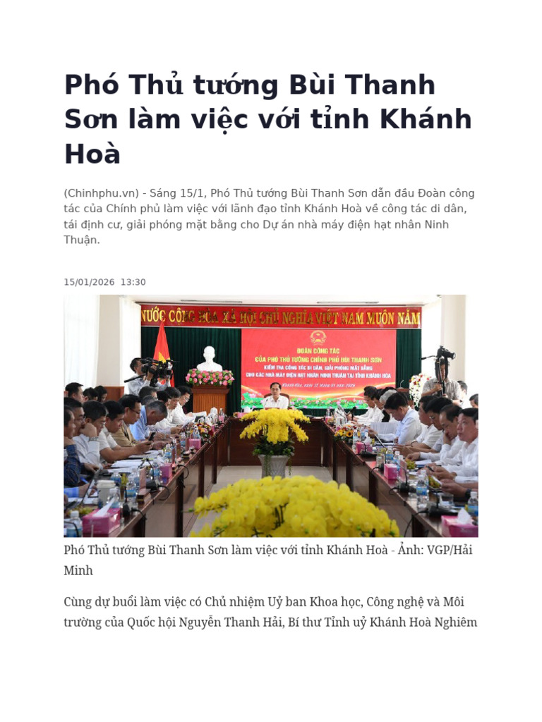 Phó TH T NG Bùi Thanh S Nlàmvi CV It NH Khánh Hoà | PDF