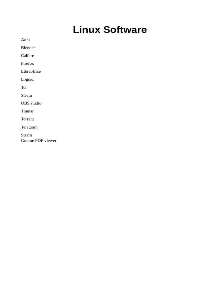 Linux Software | PDF