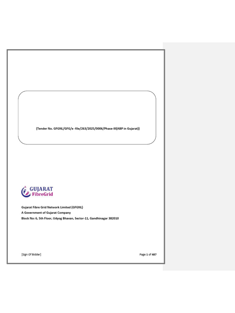 Final RFP for BharatNet Phase-3_ABP_GFGNL_Pre-bid_V1 | PDF | Service ...