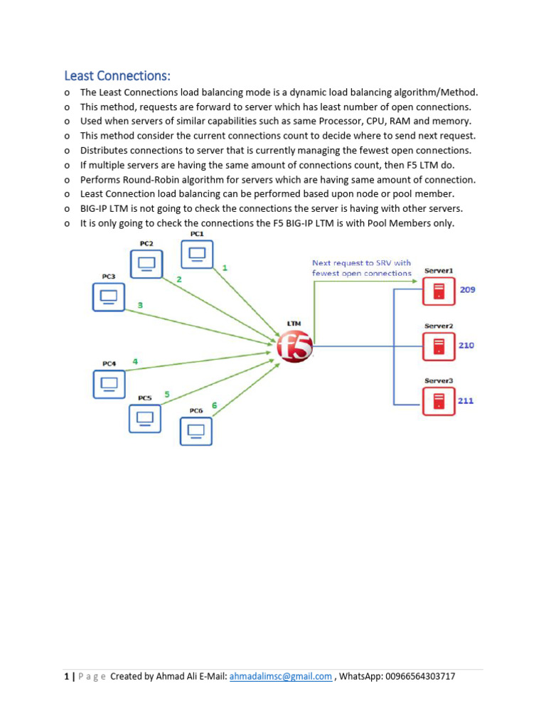 31-Load Balancing Least Connection | PDF
