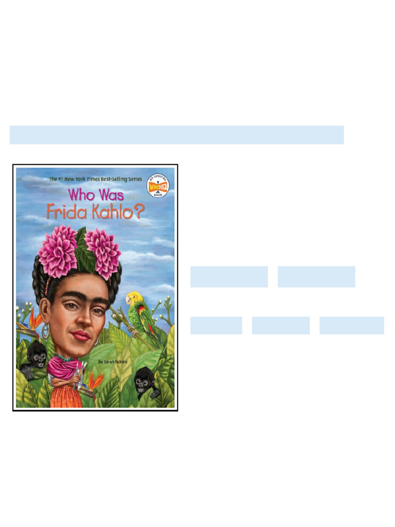 Who Was Frida Kahlo Jerry Hoare Fabiny Sarah ebook immediate full ...