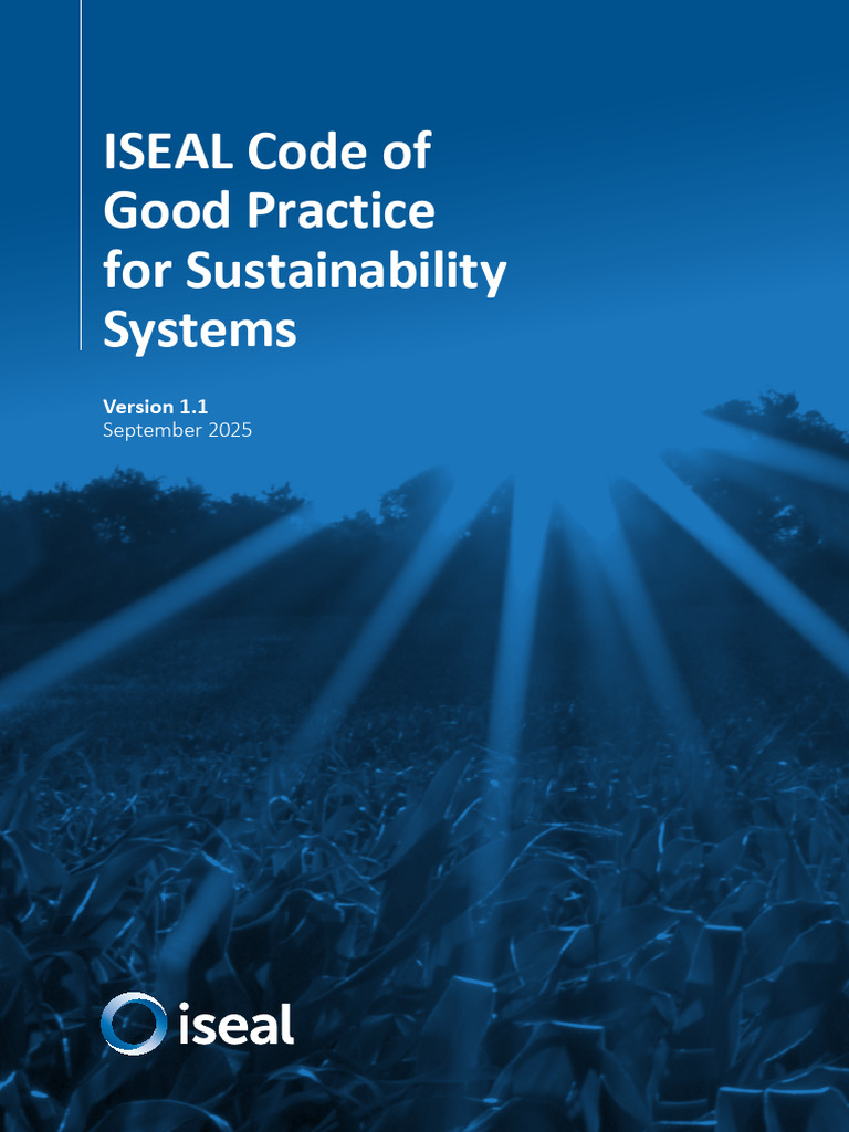 ISEAL Code of Good Practice for Sustainability Systems v1.1 | PDF ...