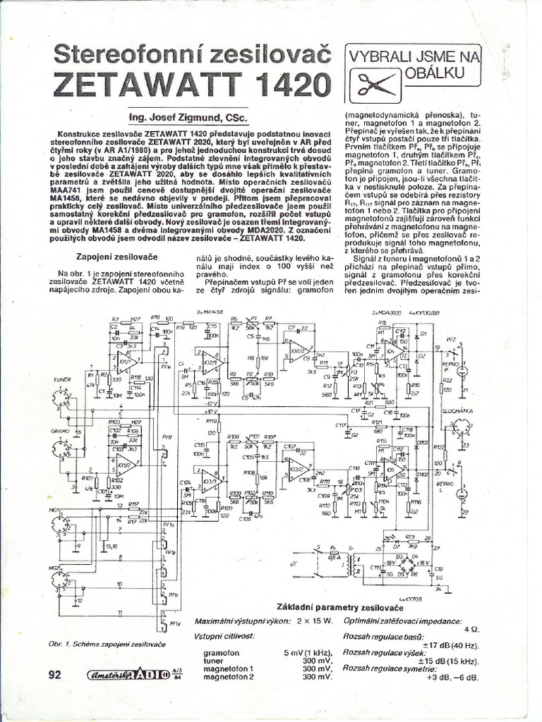 Zeta Watt 1420 | PDF