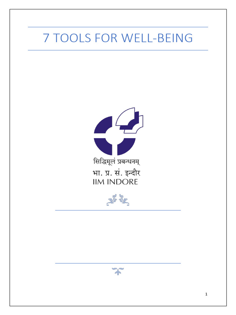 7 Tools for Personal Well-Being | PDF