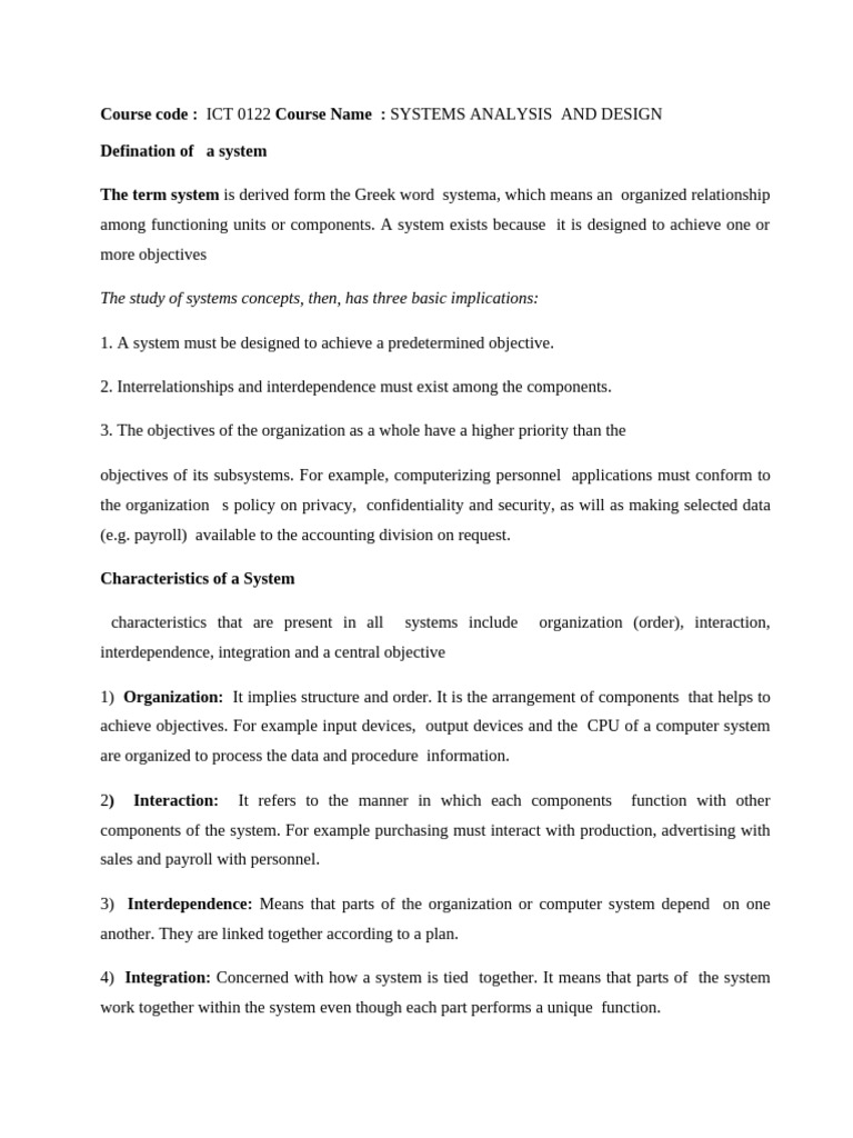System Analysis and Design | PDF | Software Development Process | System