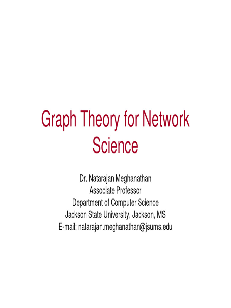 Graph Theory Applications in Networks | PDF | Eigenvalues And ...