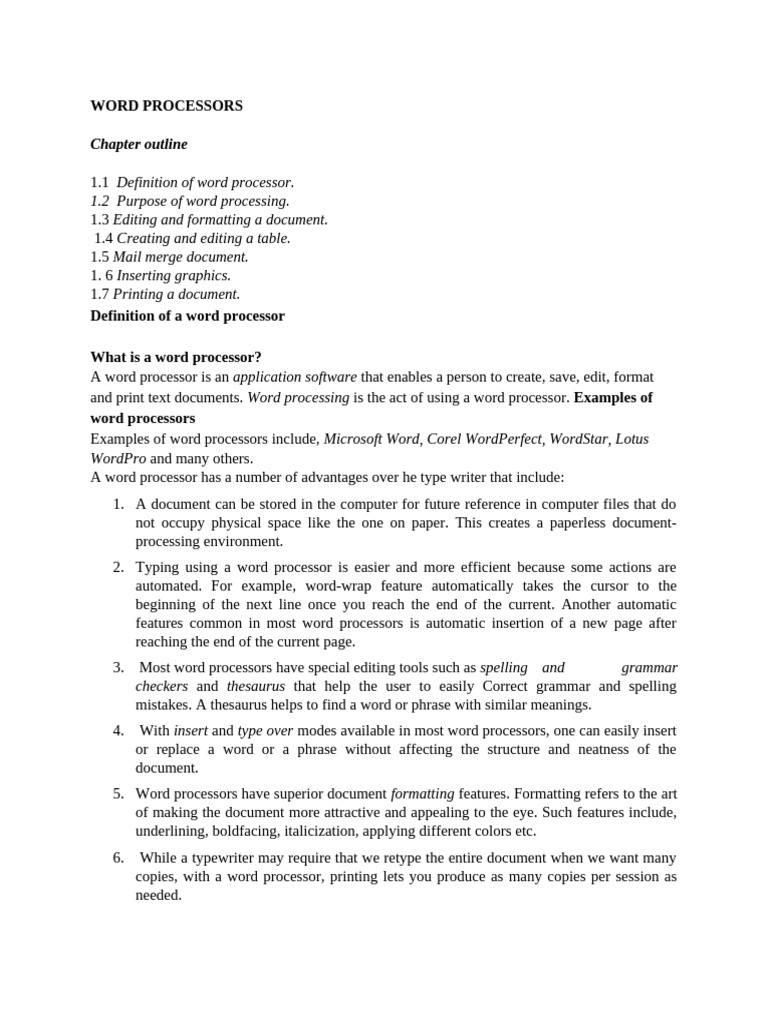 Word Processing Spreadsheets Databases Dtp | PDF | Spreadsheet | Databases