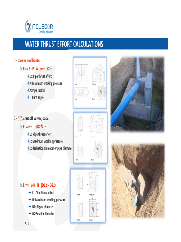 Concrete Thrust Blocks | PDF
