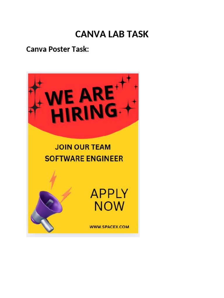 Canva Lab Task Fa25-Bscs-0129 | PDF