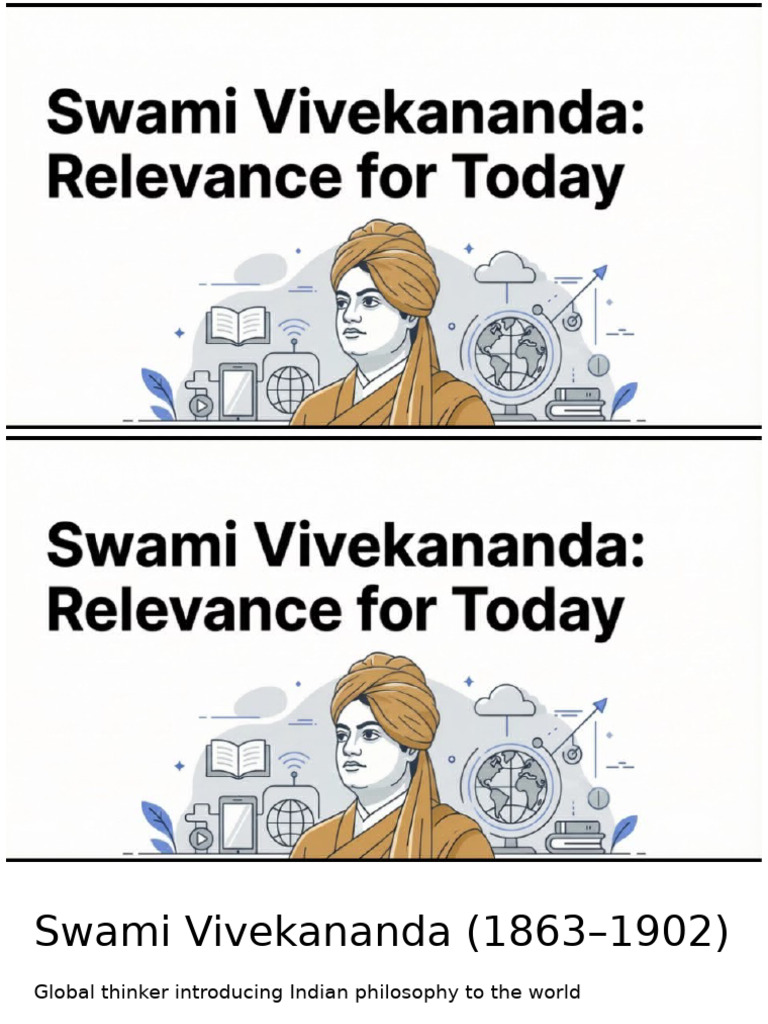 Swami Vivekananda's Message for Youth Today | PDF