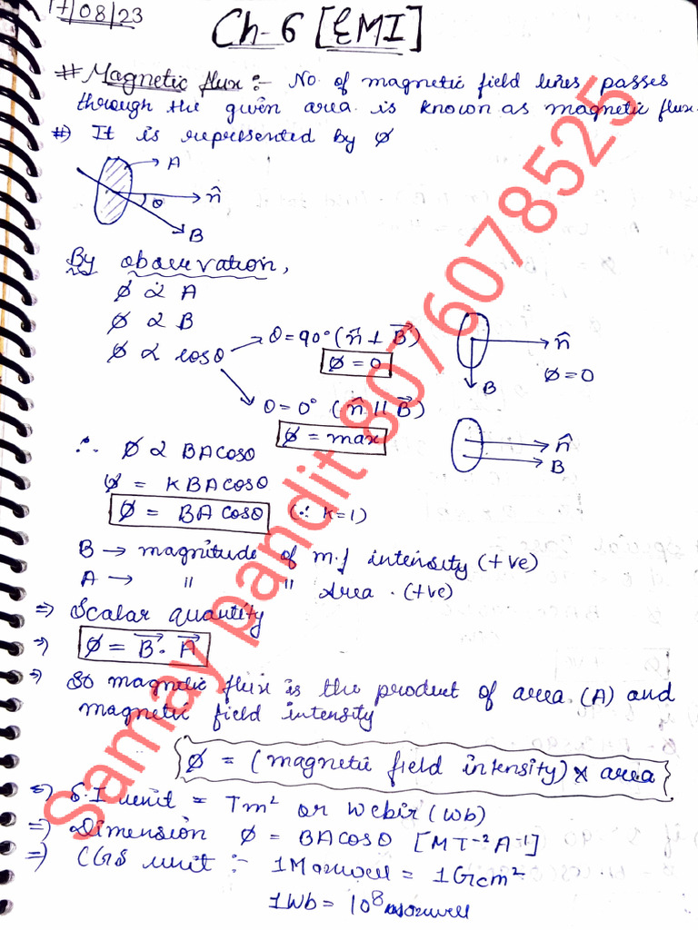 EMI 6TH CHAPTER (1) of class 12 cbse good notes | PDF