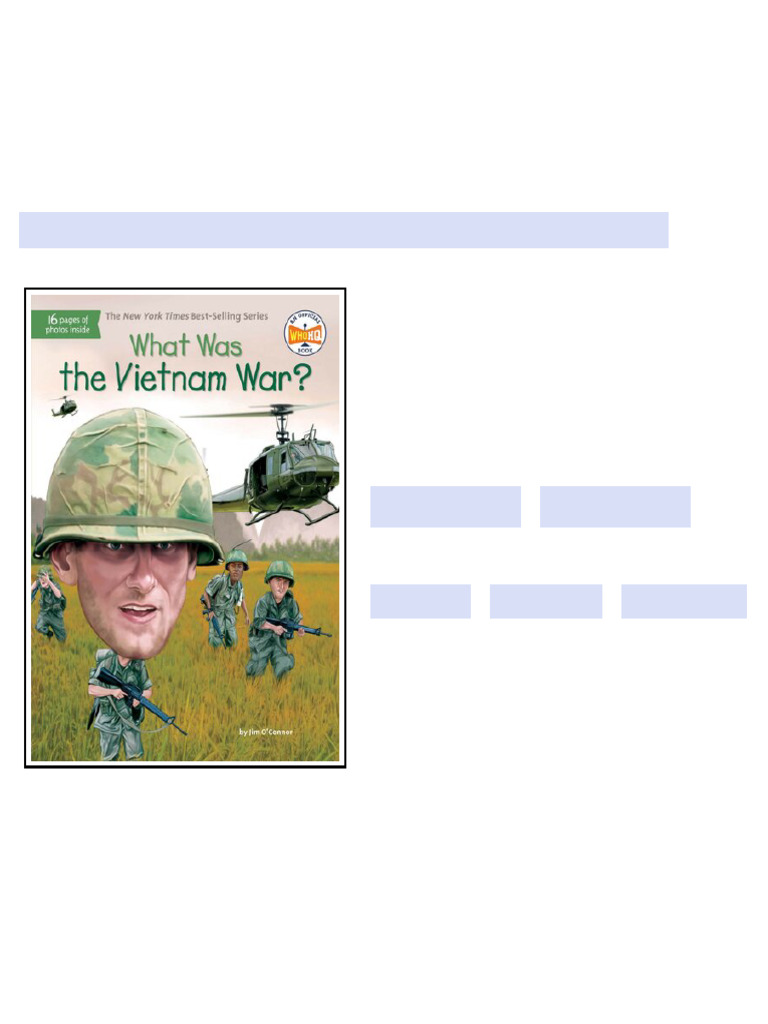 What Was The Vietnam War Jim Oconnor Who Hq ebook long edition unlock | PDF