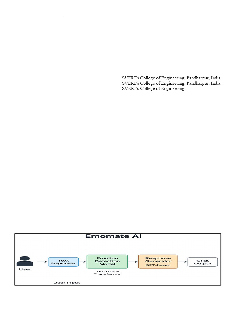 Emomate AI: Emotion-Aware Conversational System | PDF | Artificial ...