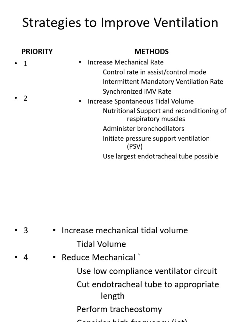 Ventilation Improvement Strategies Guide | PDF | Respiratory System ...