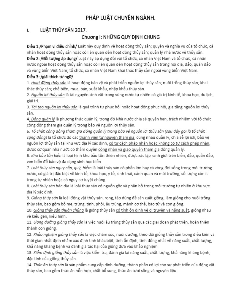 Pháp Luật Chuyên Ngành | PDF