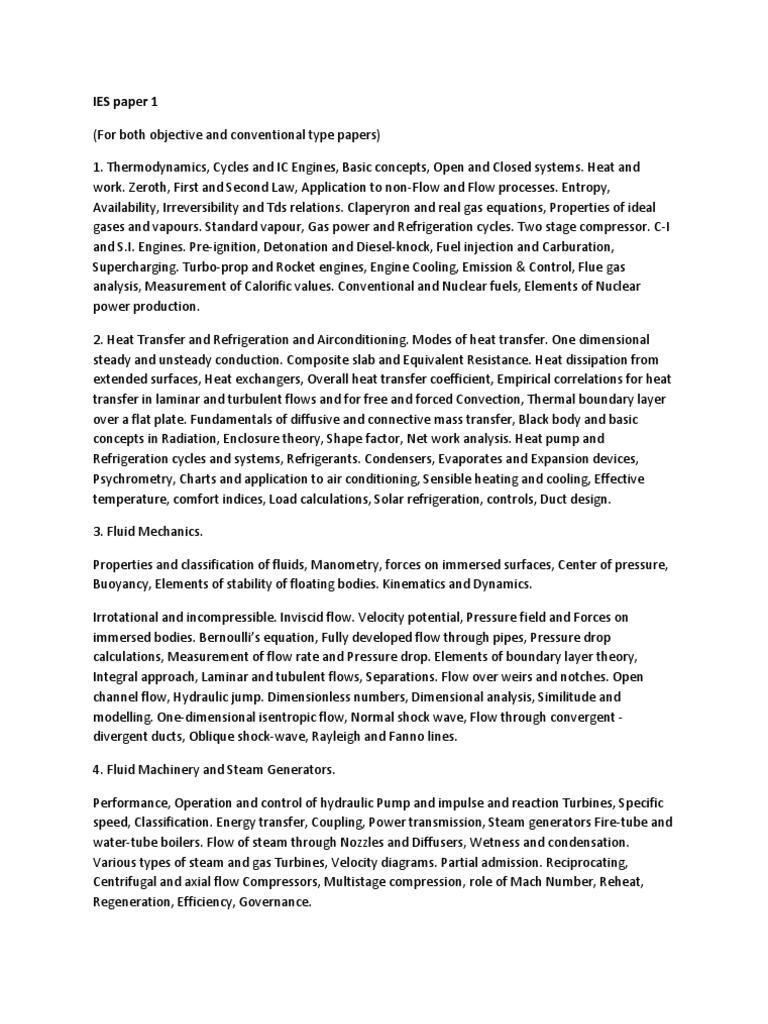 IES Paper 1 & 2 | PDF