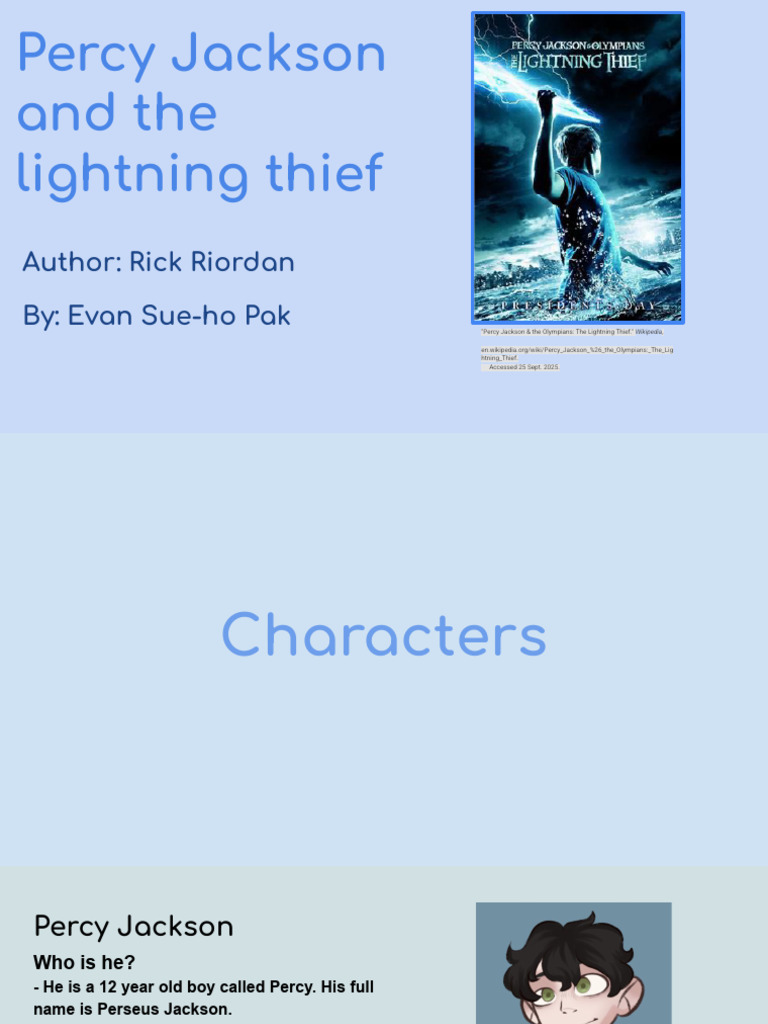 Percy Jackson: The Lightning Thief Overview | PDF | Rick Riordan