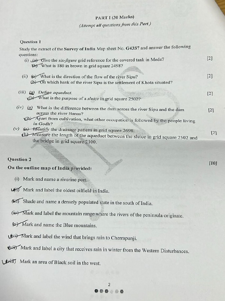 Jns Geography Paper Jan 2026 | PDF