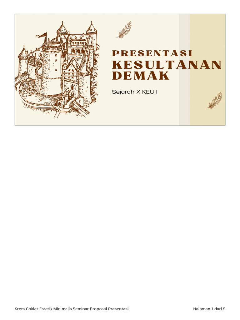 Krem Coklat Estetik Minimalis Seminar Proposal Presentasi - 20260107 ...