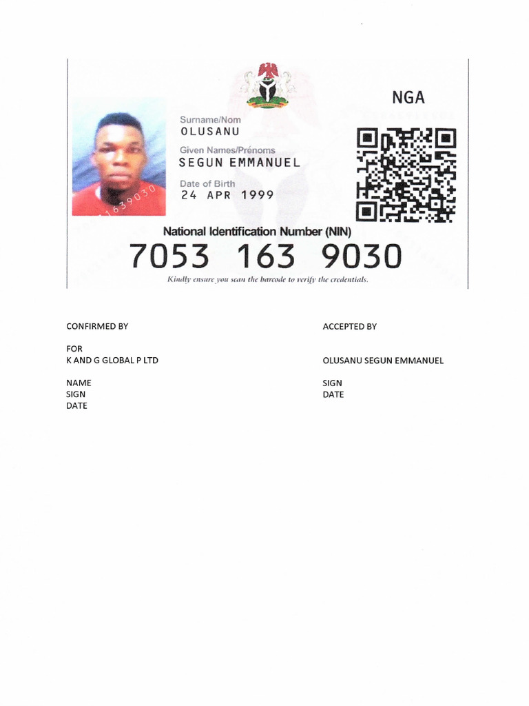 K and G, Olusanu Segun Emmanuel Agreement Page 2 | PDF