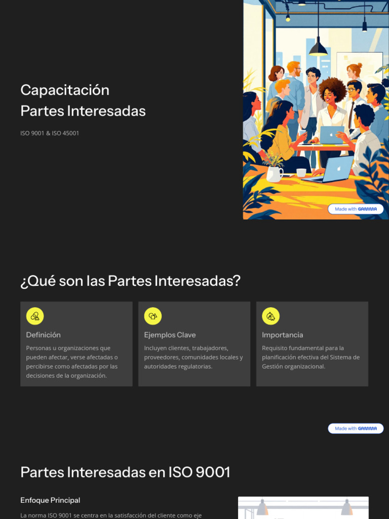 Identificación de Partes Interesadas en ISO | PDF | Negocios económicos ...